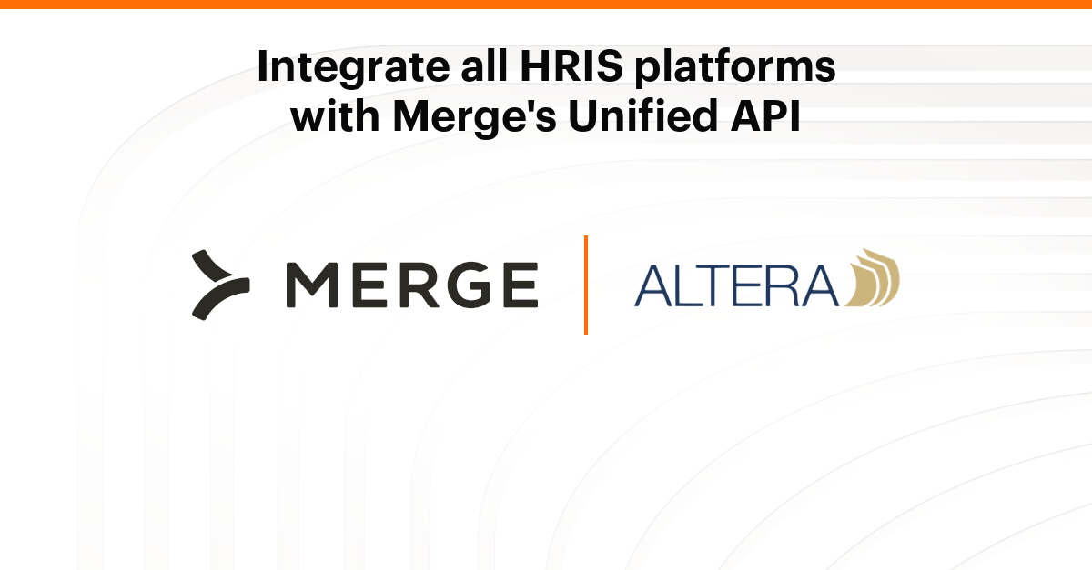 Merge - HRIS Altera Payroll Integration