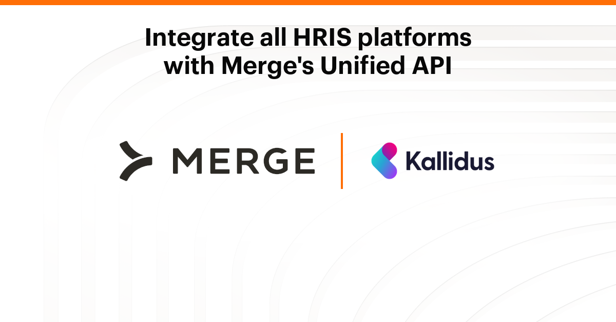 Kallidus API Integration - Build & Ship Faster with Merge