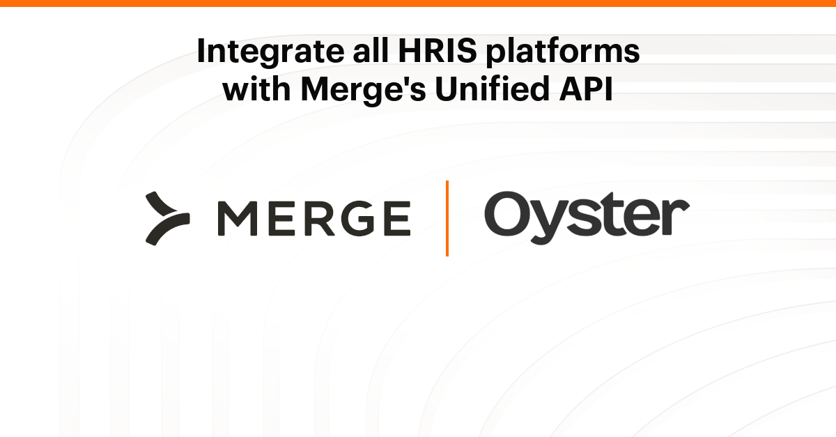 OysterHR API Integration - Build & Ship Faster with Merge