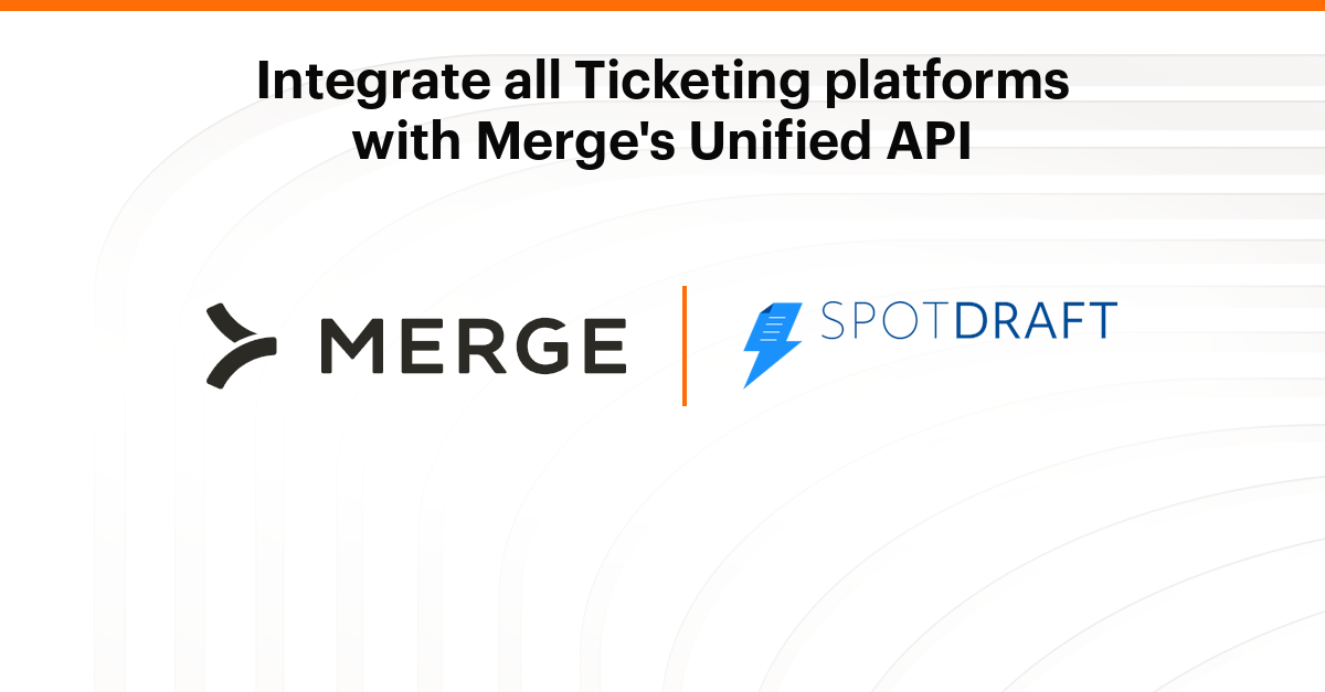 SpotDraft API Integration - Build & Ship Faster with Merge